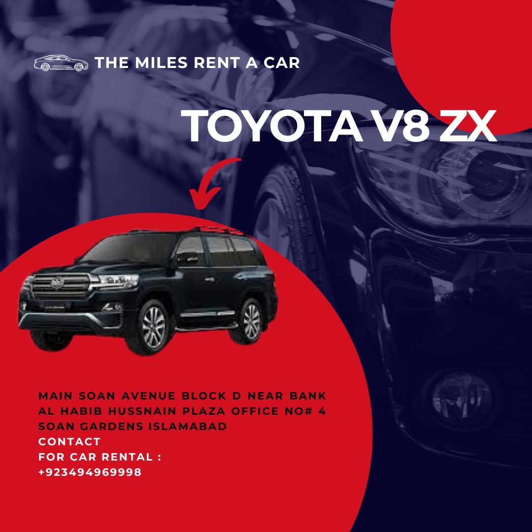 Land Cruiser V8 ZX For Rent in Islamabad And Rawalpindi